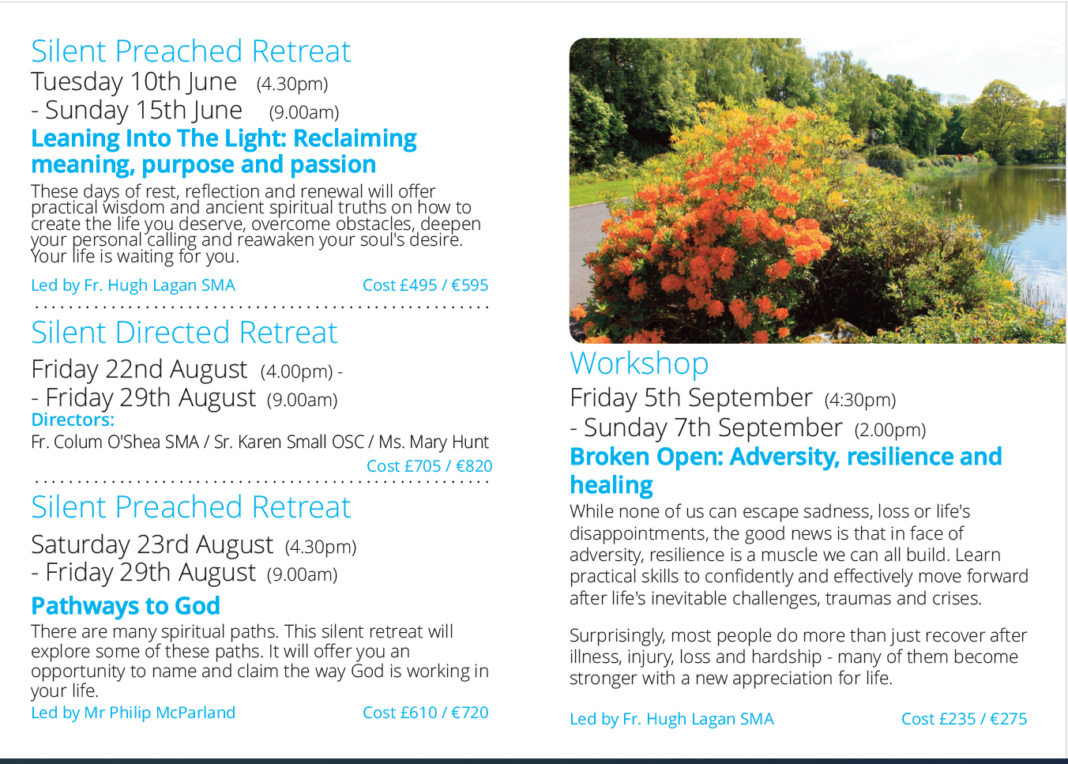 DROMANTINE RETREAT AND CONFERENCE CENTRE – 2025 PROGRAMME | Society of ...